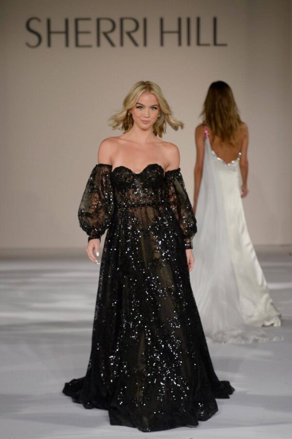 Romantic A-Line Strapless Prom Dress | Sherri Hill